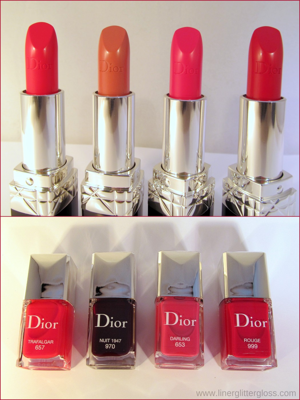 Rouge Dior Lipstick & Dior Vernis (Swatches)
