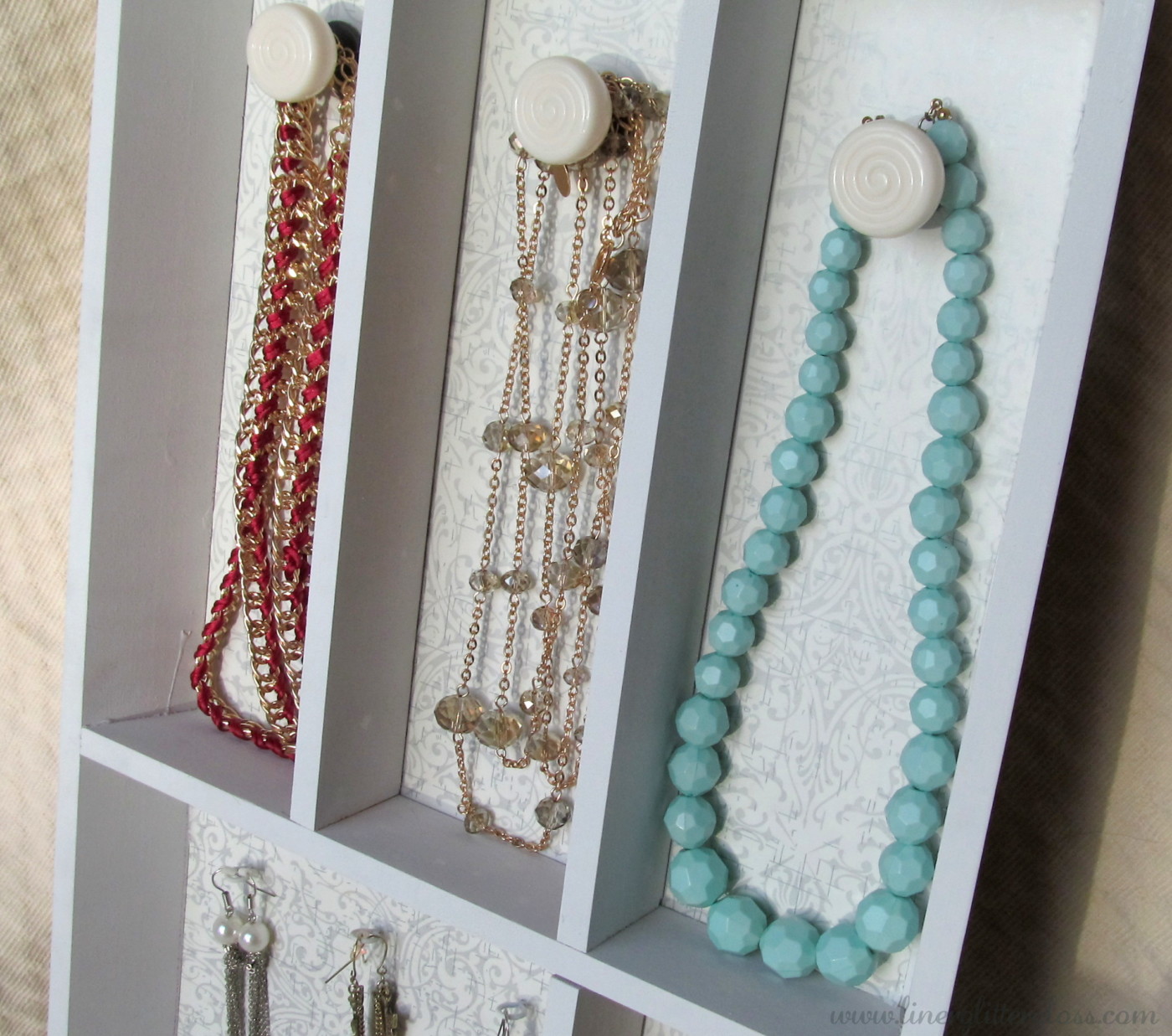 Easy, DIY Jewelry Shelf