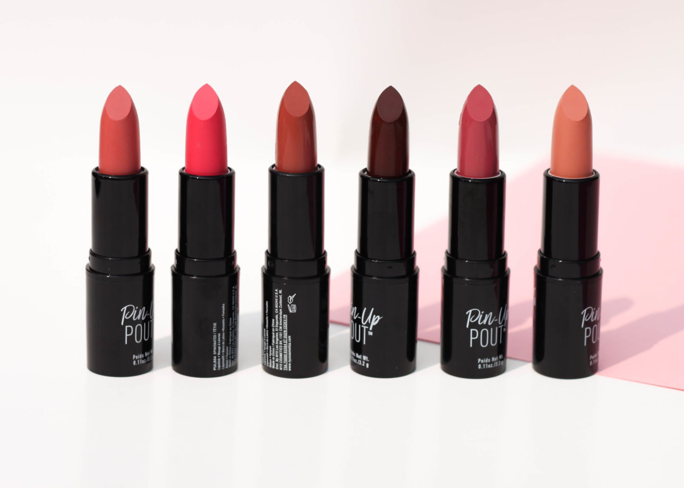 NYX Pin-Up Pout Lipstick Swatches and Review